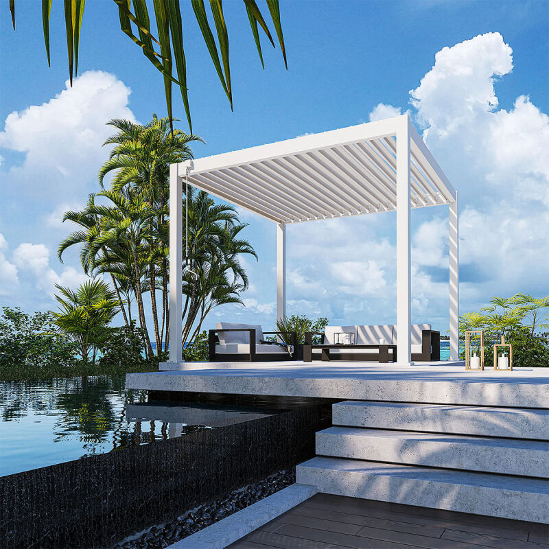 Orion Terrasoverkapping met Lamellen | NHD Webshop